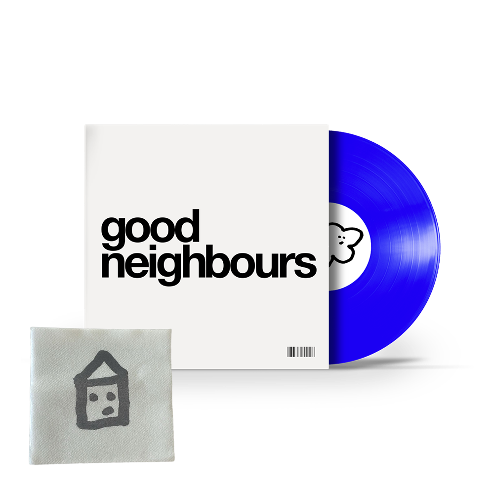 Good Neighbours - Standard Blue 12" Vinyl + "Home" Stamped Napkin ...